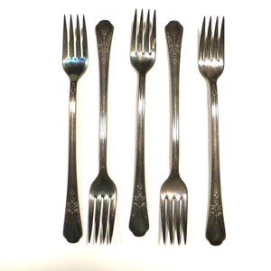 Wm Rogers | Dining | Vintage Wm Rogers Dinner Forks Set Of 5 Avalon ...